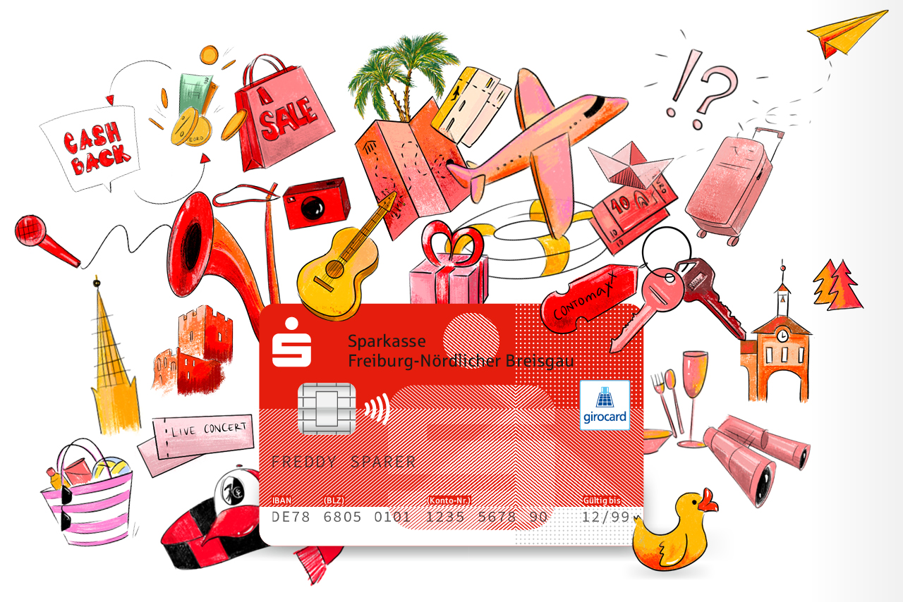 Mit der Vorteilswelt der Sparkasse Freiburg bares Geld sparen ...
